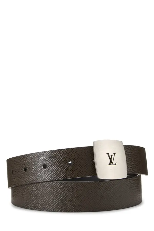 LOUIS VUITTON Taiga Ceinture Classic 85 - Brown