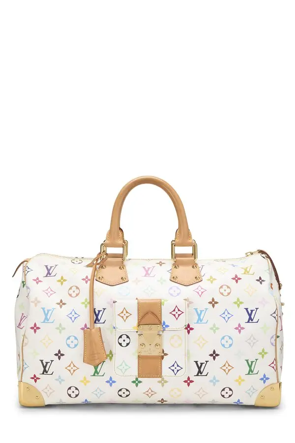LOUIS VUITTON Takashi Murakami Monogram Multicolore Speedy 40 - White