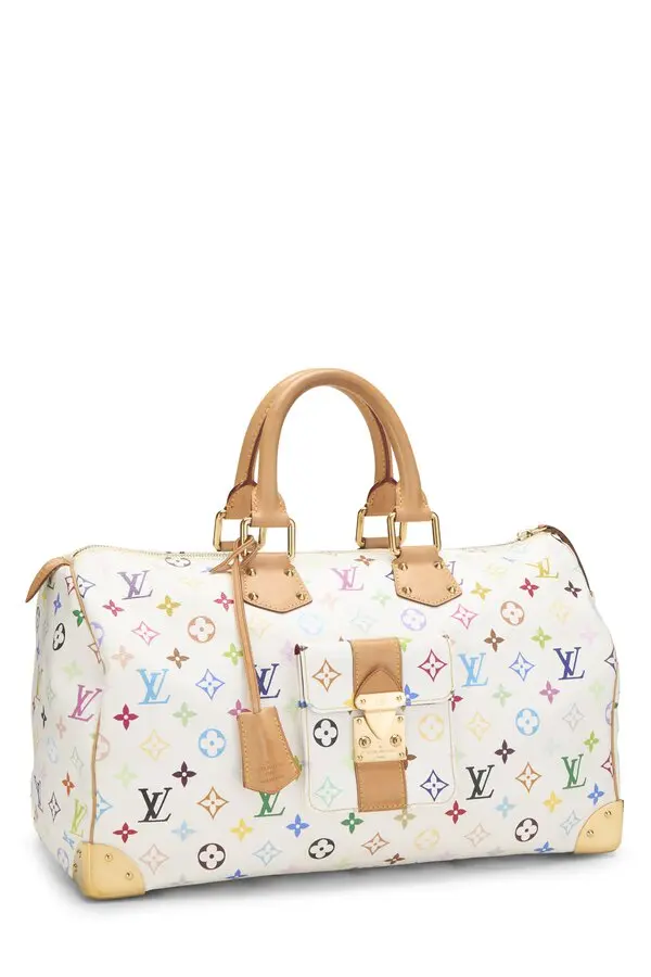 LOUIS VUITTON Takashi Murakami Monogram Multicolore Speedy 40 - White