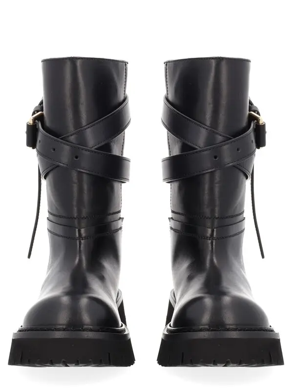 Moschino Tie-me Boots - Black