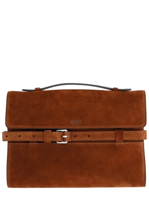 Moschino Leather Shoulder Bag - Brown