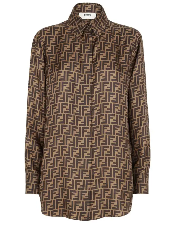 Fendi Silk Shirt - Brown