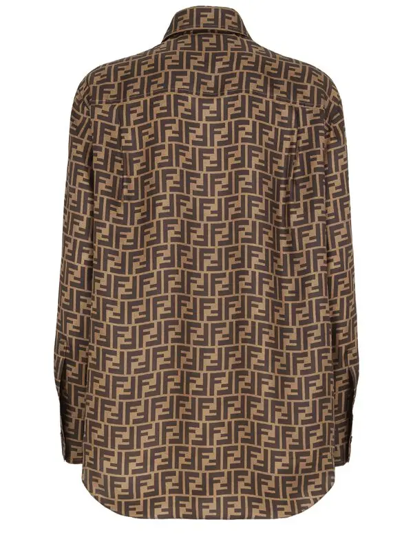 Fendi Silk Shirt - Brown