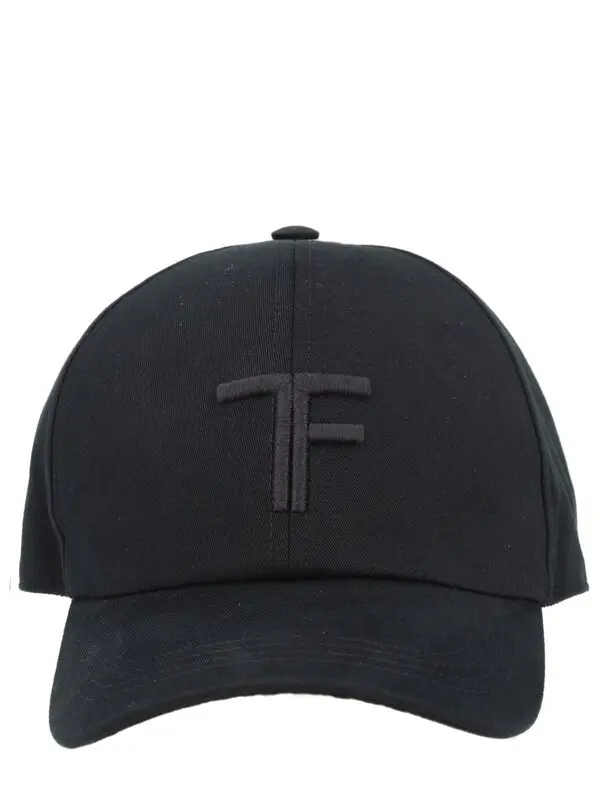 TOM FORD Monogram Baseball Cap - Black