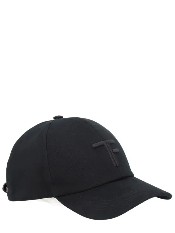 TOM FORD Monogram Baseball Cap - Black