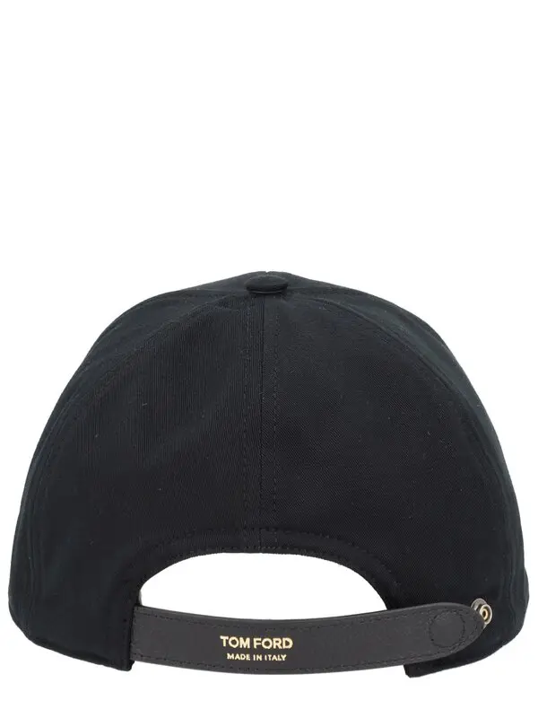 TOM FORD Monogram Baseball Cap - Black