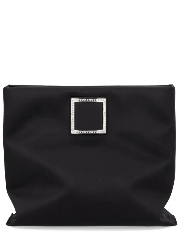 ROGER VIVIER Trompette Clutch - Black