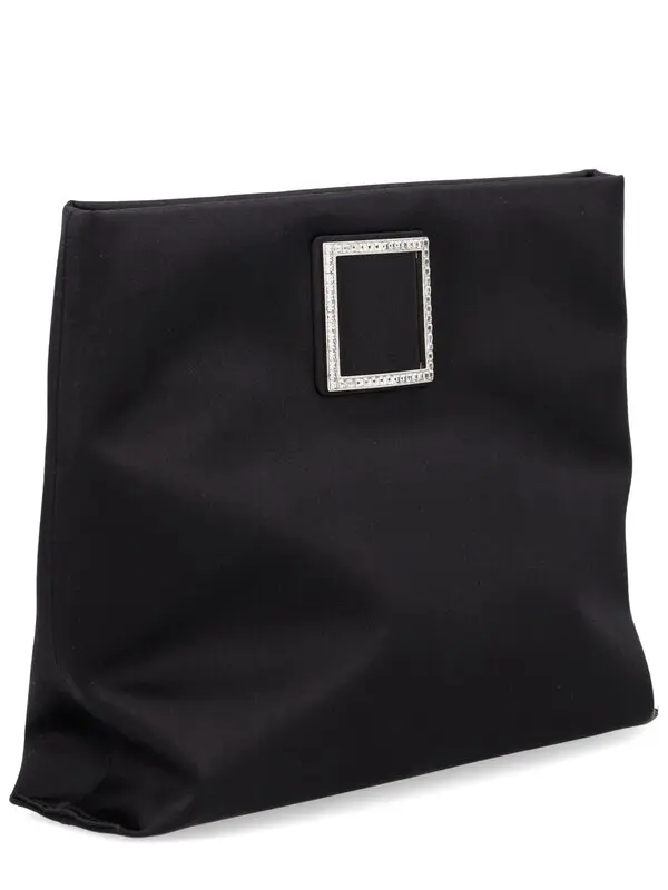 ROGER VIVIER Trompette Clutch - Black
