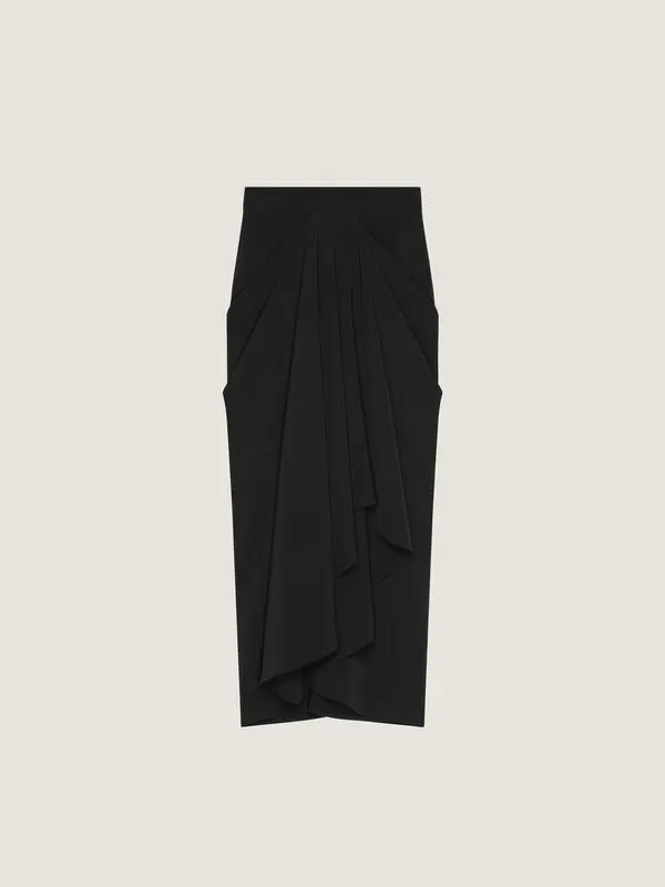 Givenchy Draped Midi Skirt