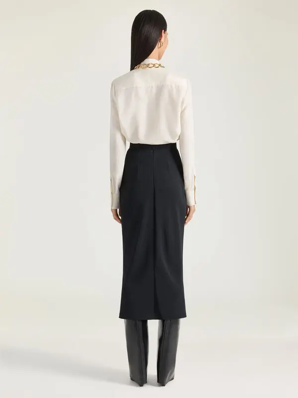 Givenchy Draped Midi Skirt