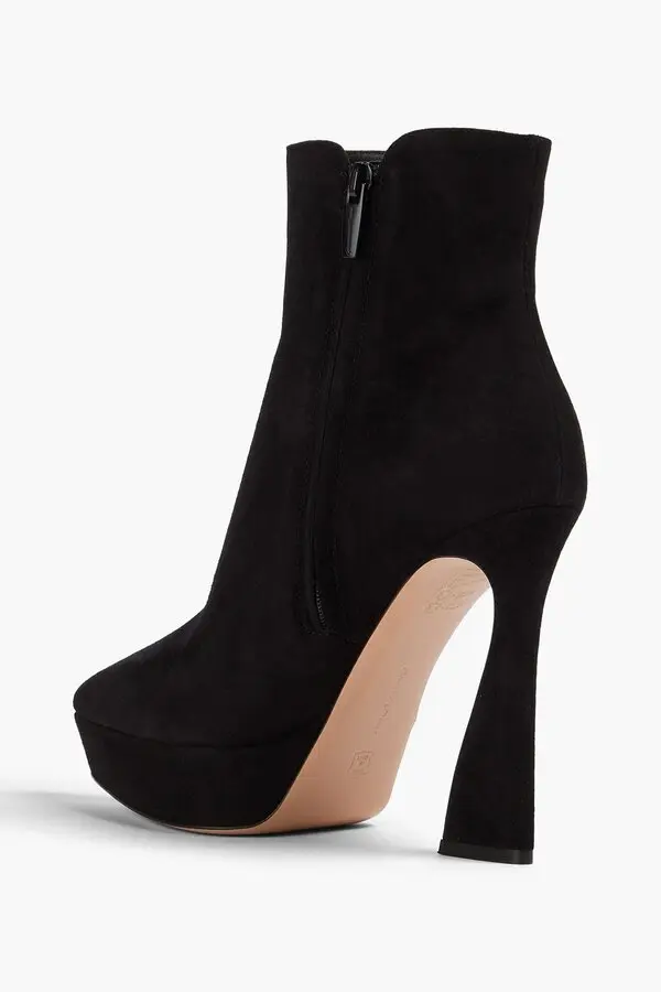 GIANVITO ROSSI Vertigo Suede Platform Ankle Boots