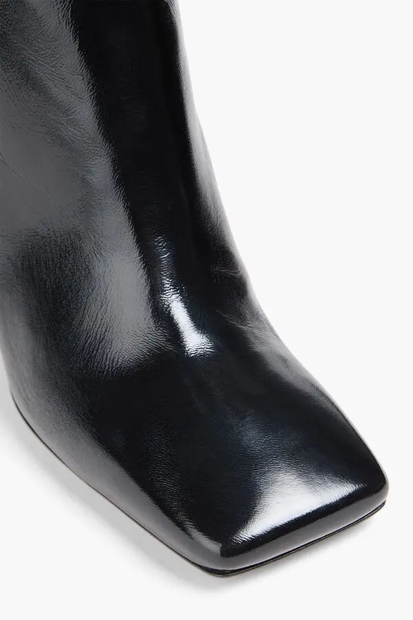 GIANVITO ROSSI Christina Glossed-leather Over-the-knee Boots