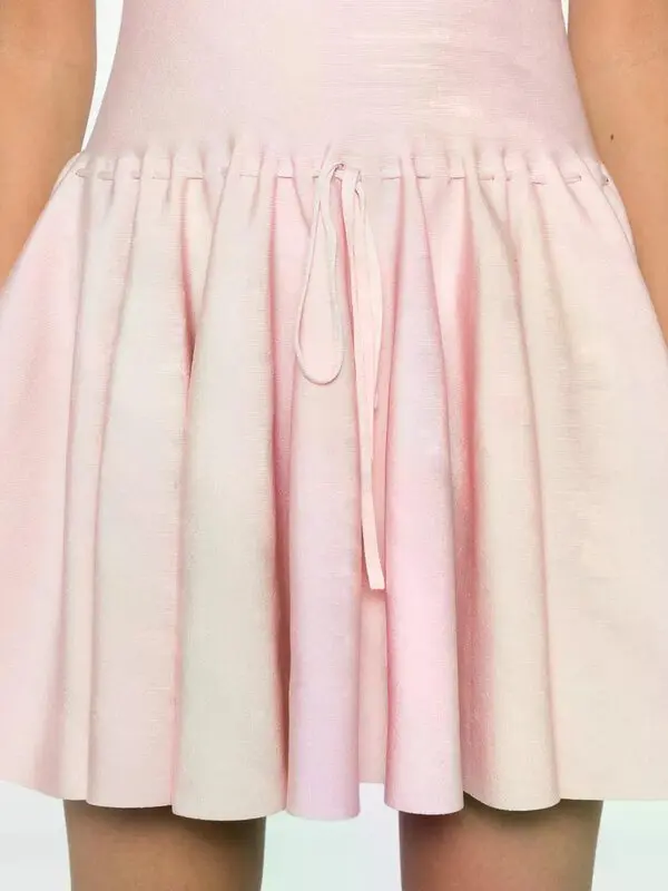 Brandon Maxwell Tulip Knit Mini Dress - Pink