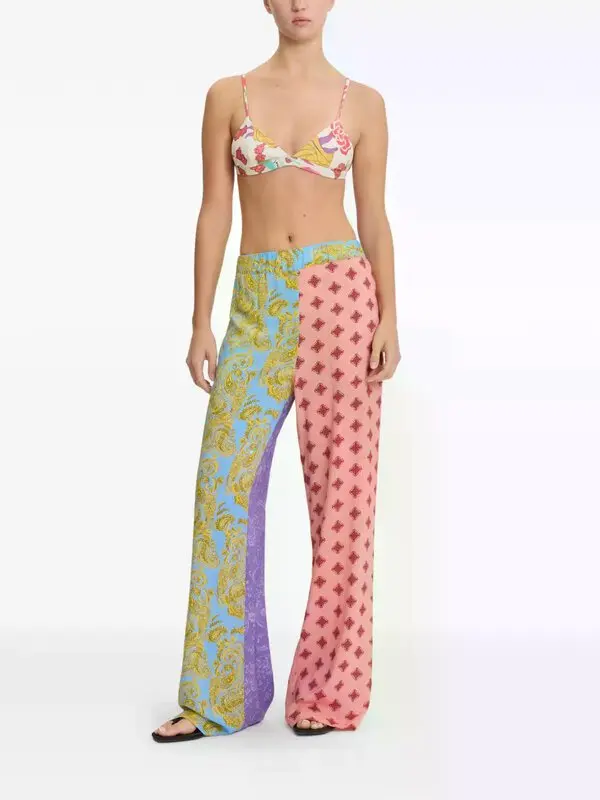 DONDE ESTEBAN Paisley Patchwork Trousers