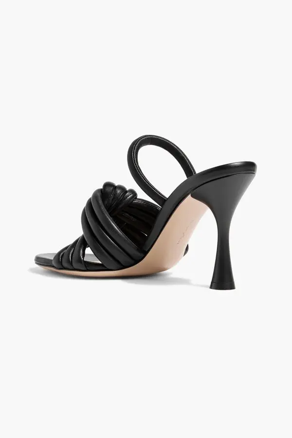 GIANVITO ROSSI Ottavia Twisted Leather Mules