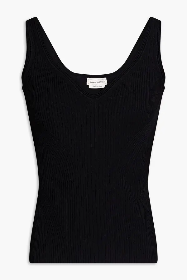 Alexander McQueen Ribbed-knit Tank