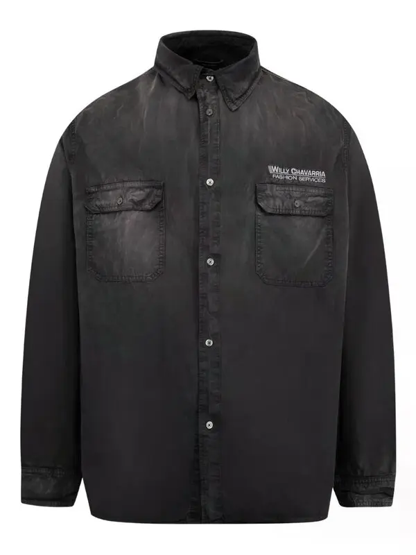 WILLY CHAVARRIA Corcoran Ls Chest-pocket Long-sleeve Shirt