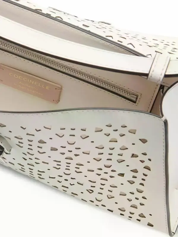 COCCINELLE Dew Laser-cut Shoulder Bag