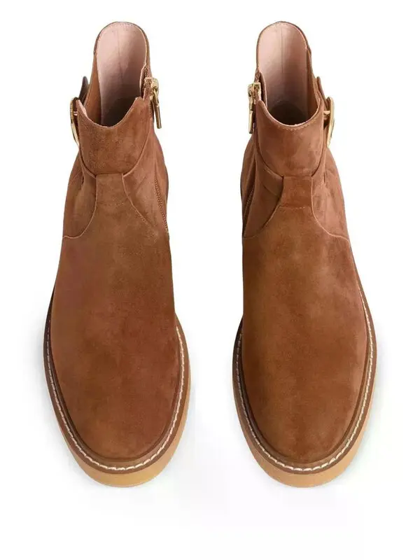 COCCINELLE C-saddle Ankle Boots - Brown