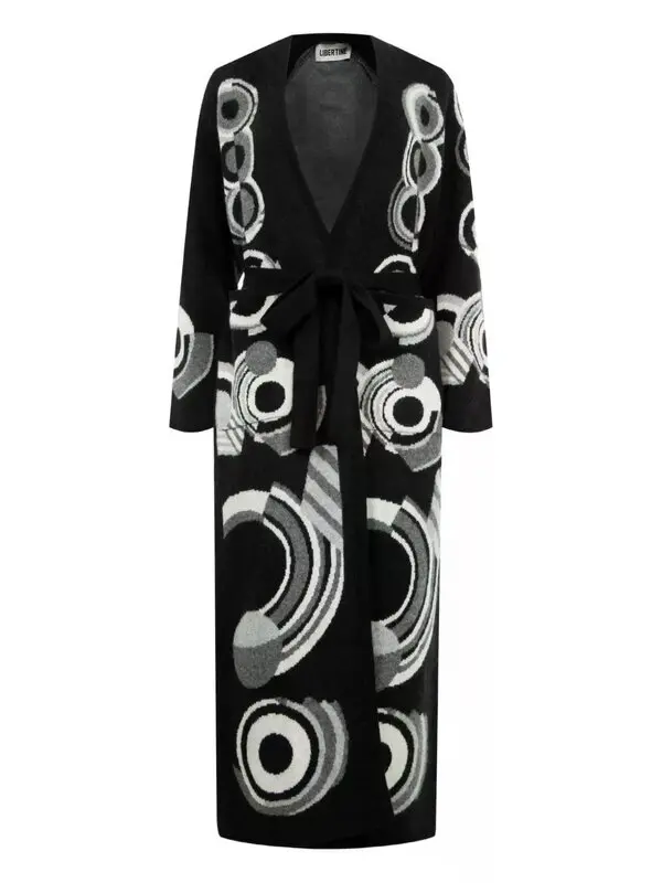 Libertine Patterned Belted Cardigan