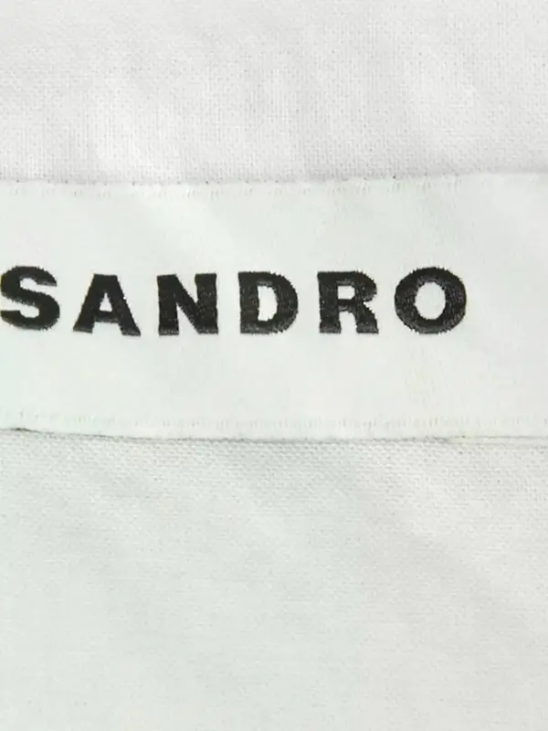Sandro Striped Cropped Top