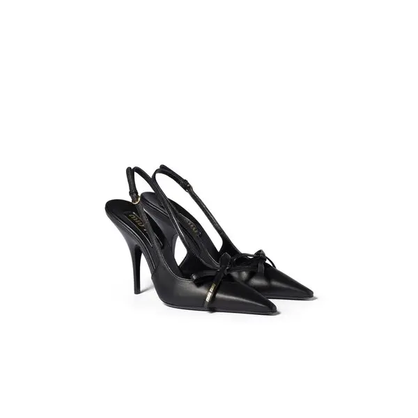 Miu Miu Leather Slingback Pumps