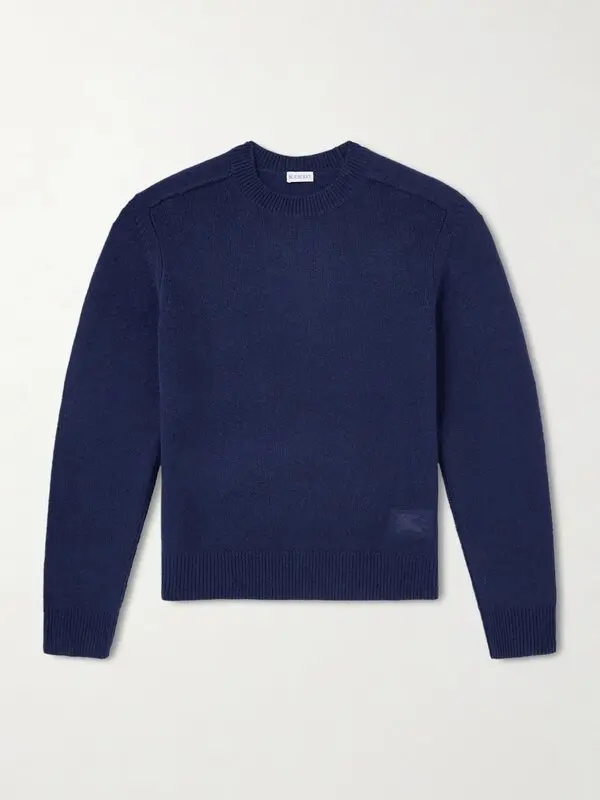 Burberry Cashmere-blend Sweater - Blue