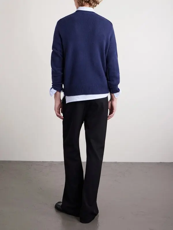 Burberry Cashmere-blend Sweater - Blue
