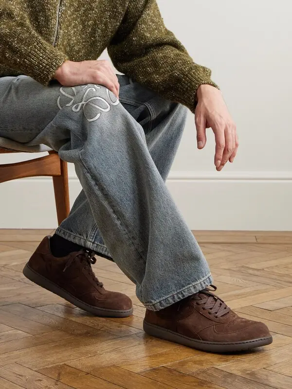 Loewe Jambo Suede Sneakers - Brown