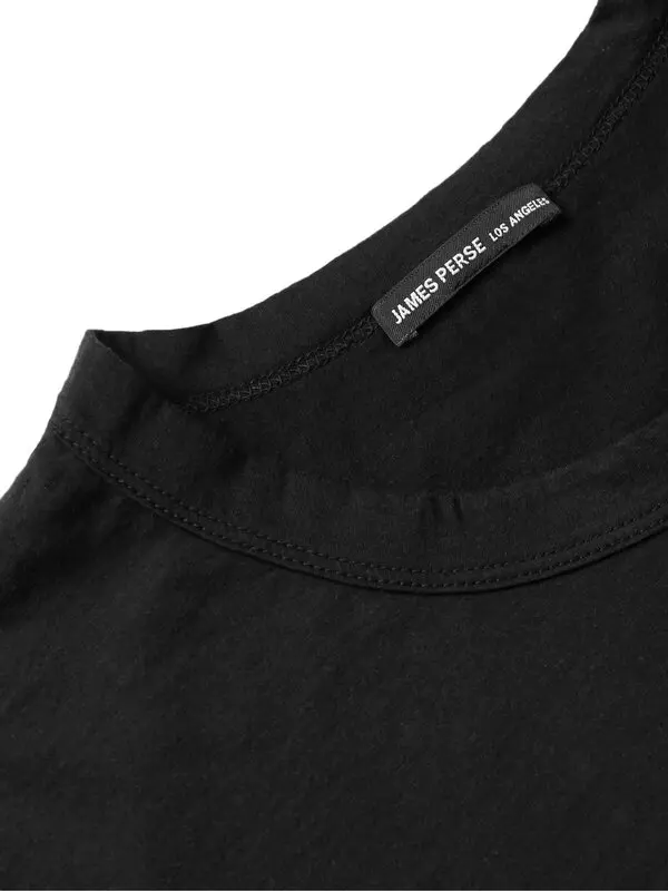 JAMES PERSE Lotus Slim-fit Cotton-jersey T-shirt - Black