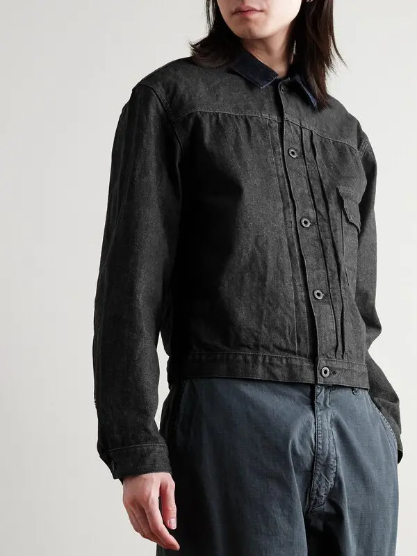 Kapital Denim Trucker Jacket - Black