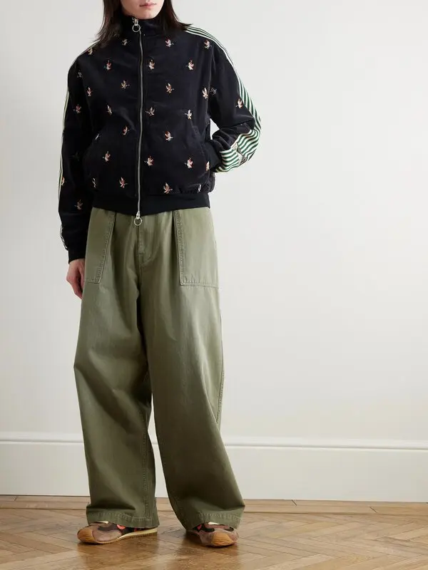Kapital Corduroy Track Jacket - Black