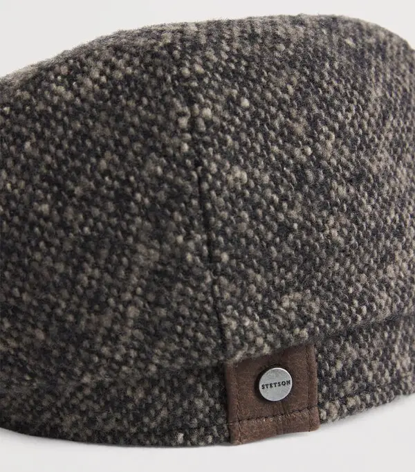 Stetson Virgin Wool Tweed Hatteras Flat Cap
