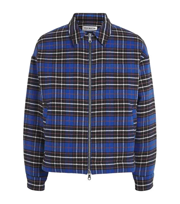 COLE BUXTON Cotton Check Overshirt