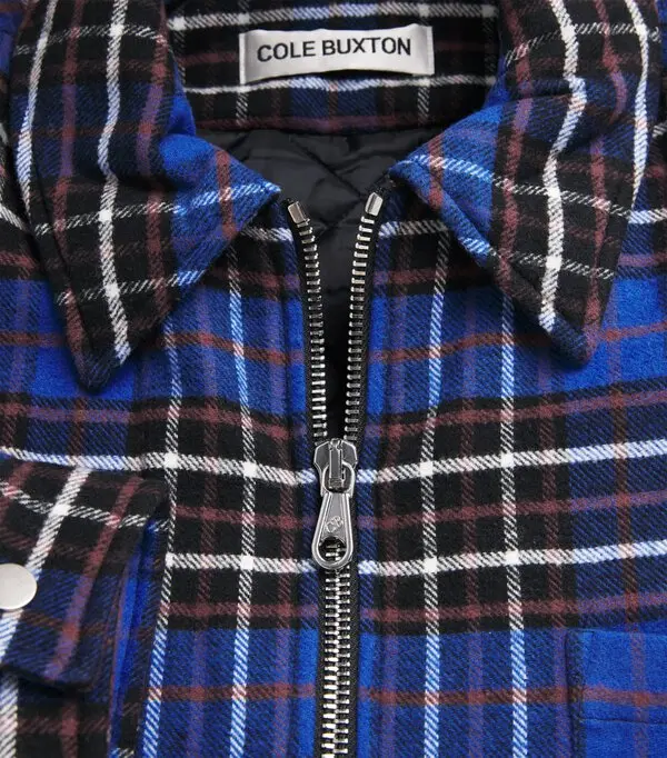 COLE BUXTON Cotton Check Overshirt