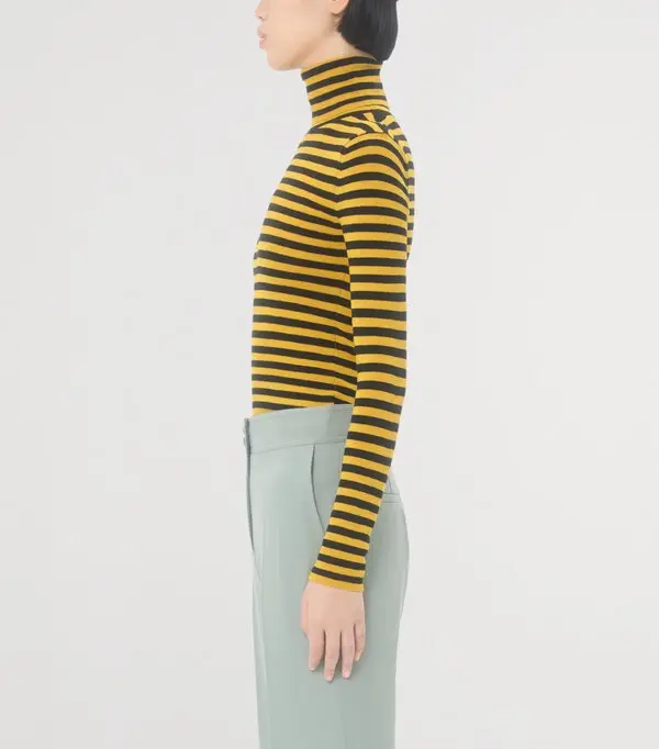 Valentino Garavani Wool Stripe Vlogo Sweater