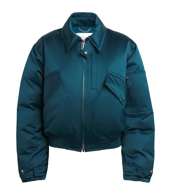 Victoria Beckham Down Bomber Jacket - Navy