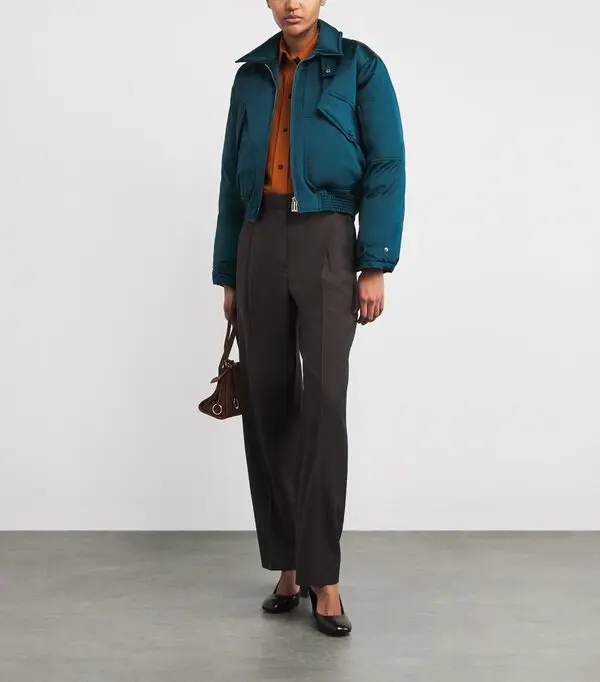 Victoria Beckham Down Bomber Jacket - Navy