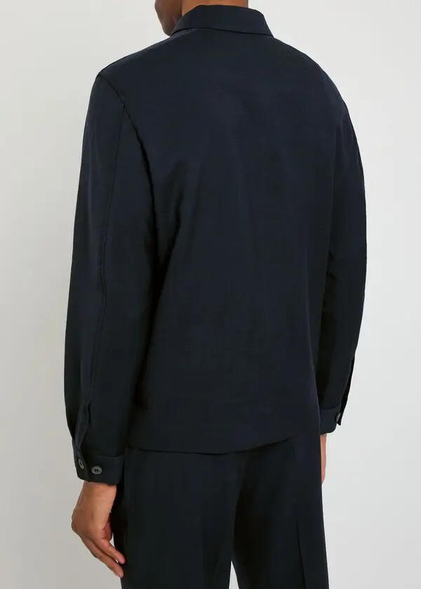 Sunspel Wool Jacket - Navy