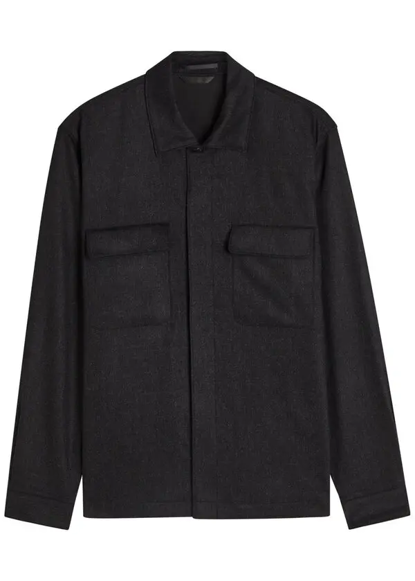 Sunspel Wool And Cashmere-blend Overshirt