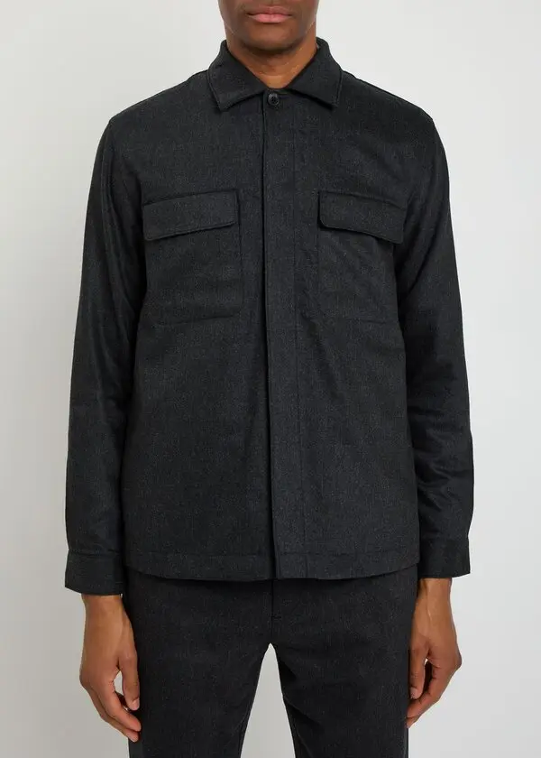 Sunspel Wool And Cashmere-blend Overshirt