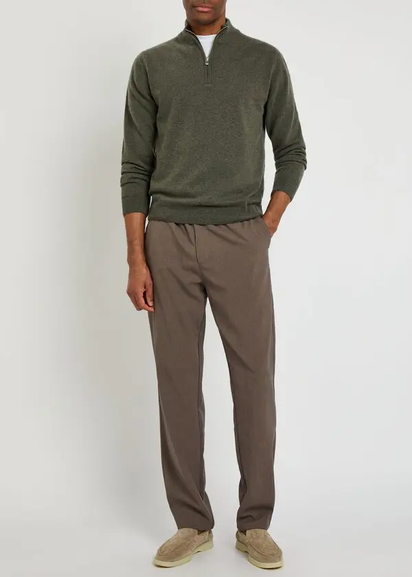 Sunspel Half-zip Cashmere Jumper