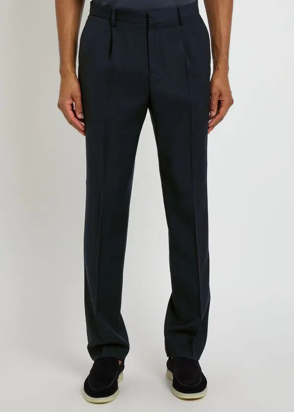 Sunspel Straight-leg Wool Trousers