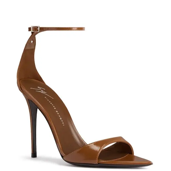 GIUSEPPE ZANOTTI Intriigo 105 Patent Leather Sandals - Light_brown
