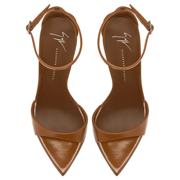 GIUSEPPE ZANOTTI Intriigo 105 Patent Leather Sandals - Light_brown