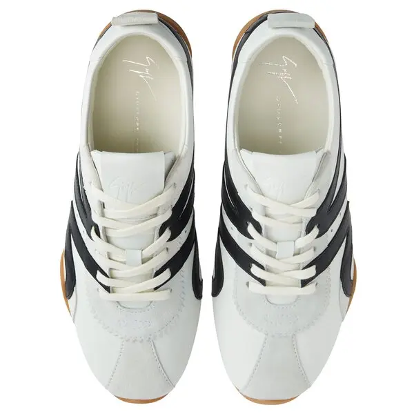 GIUSEPPE ZANOTTI Low-top Leather Sneakers - Grey