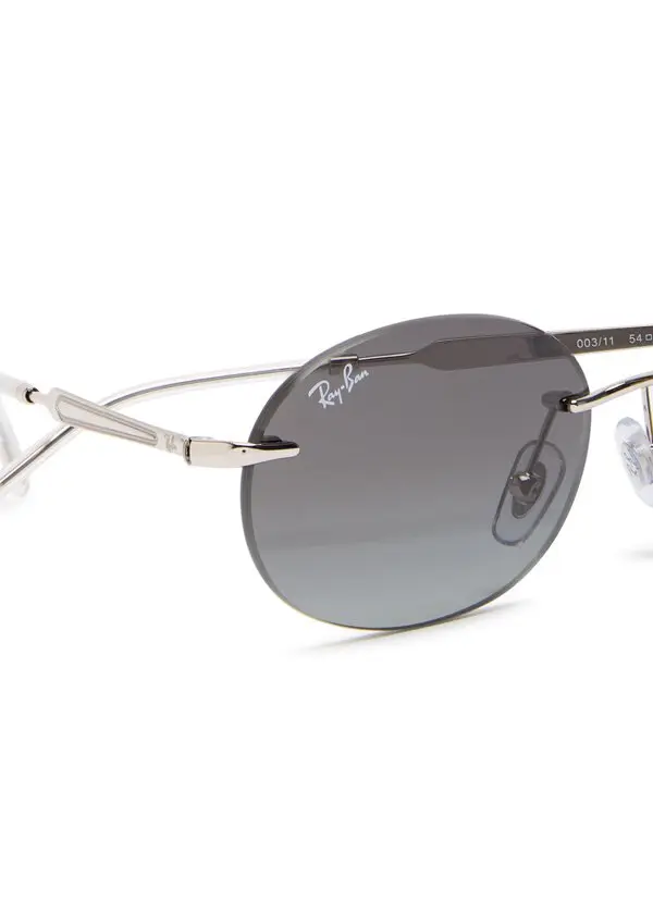 Ray-ban Rimless Oval-frame Sunglasses