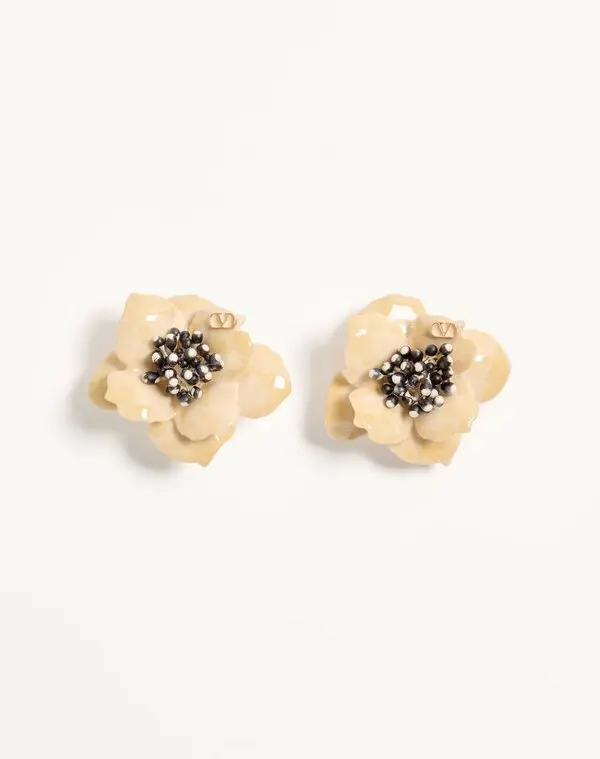 Valentino Garavani Fleur Lumineuse Earring - Gold