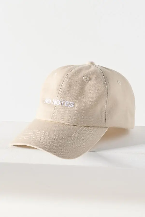Intentionally Blank No Notes Baseball Cap - Light Sand