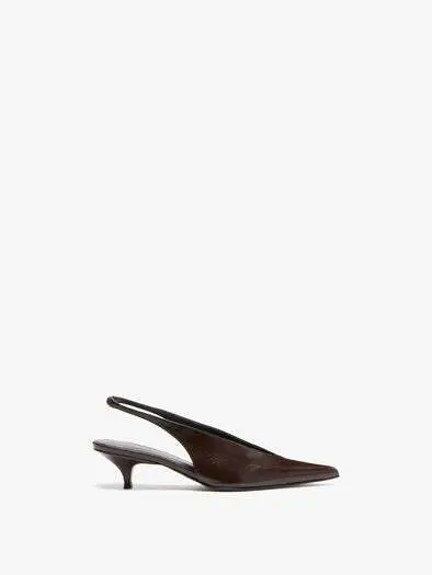Proenza Schouler Slash Slingbacks - Chocolate